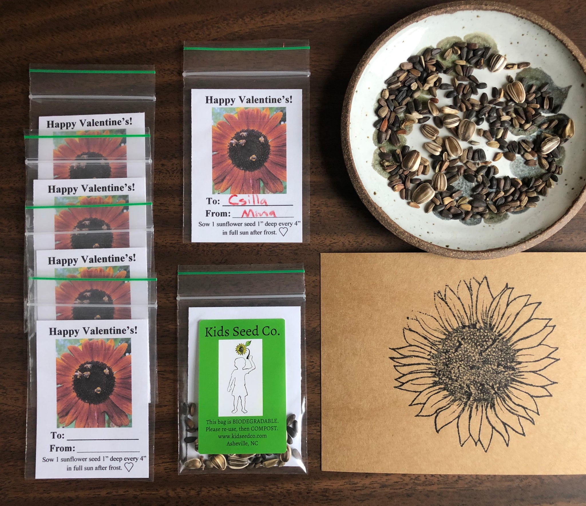 Valentine’s Day Sunflower Seed Pack – Kids Seed Co.